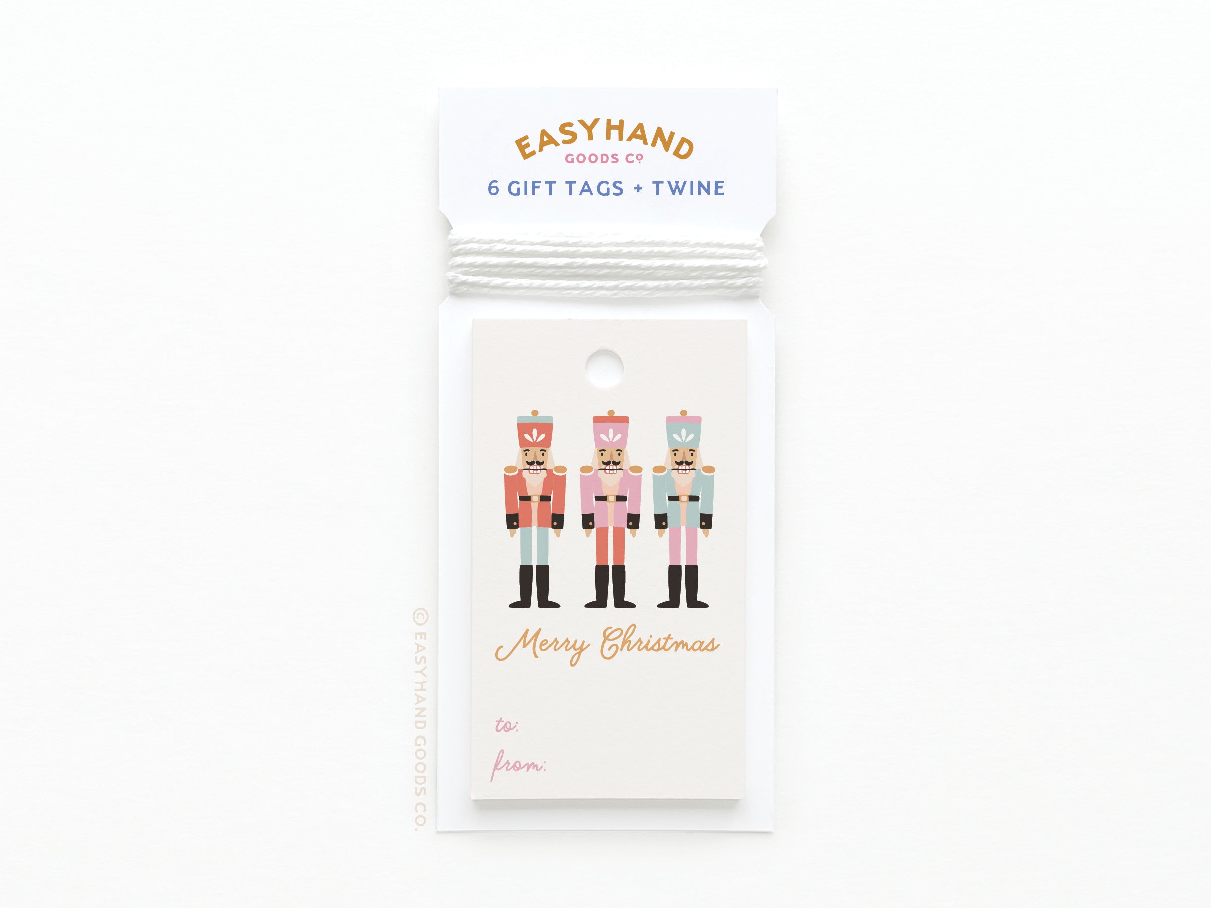 Merry Christmas Nutcracker Gift Tags | Easyhand Goods Co.